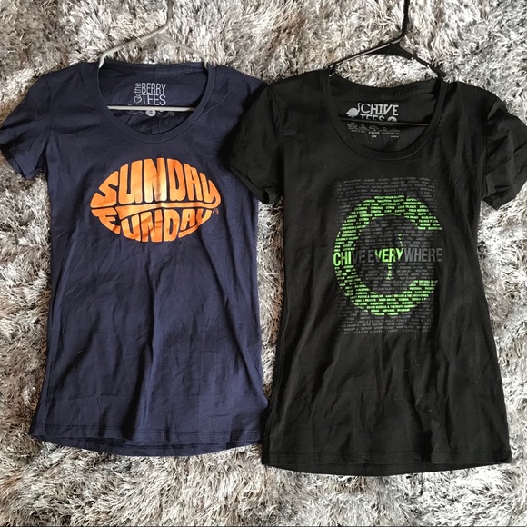the chive | Tops | Lot Of 5 The Chivery Berry Chive Tee Shirts Small ...